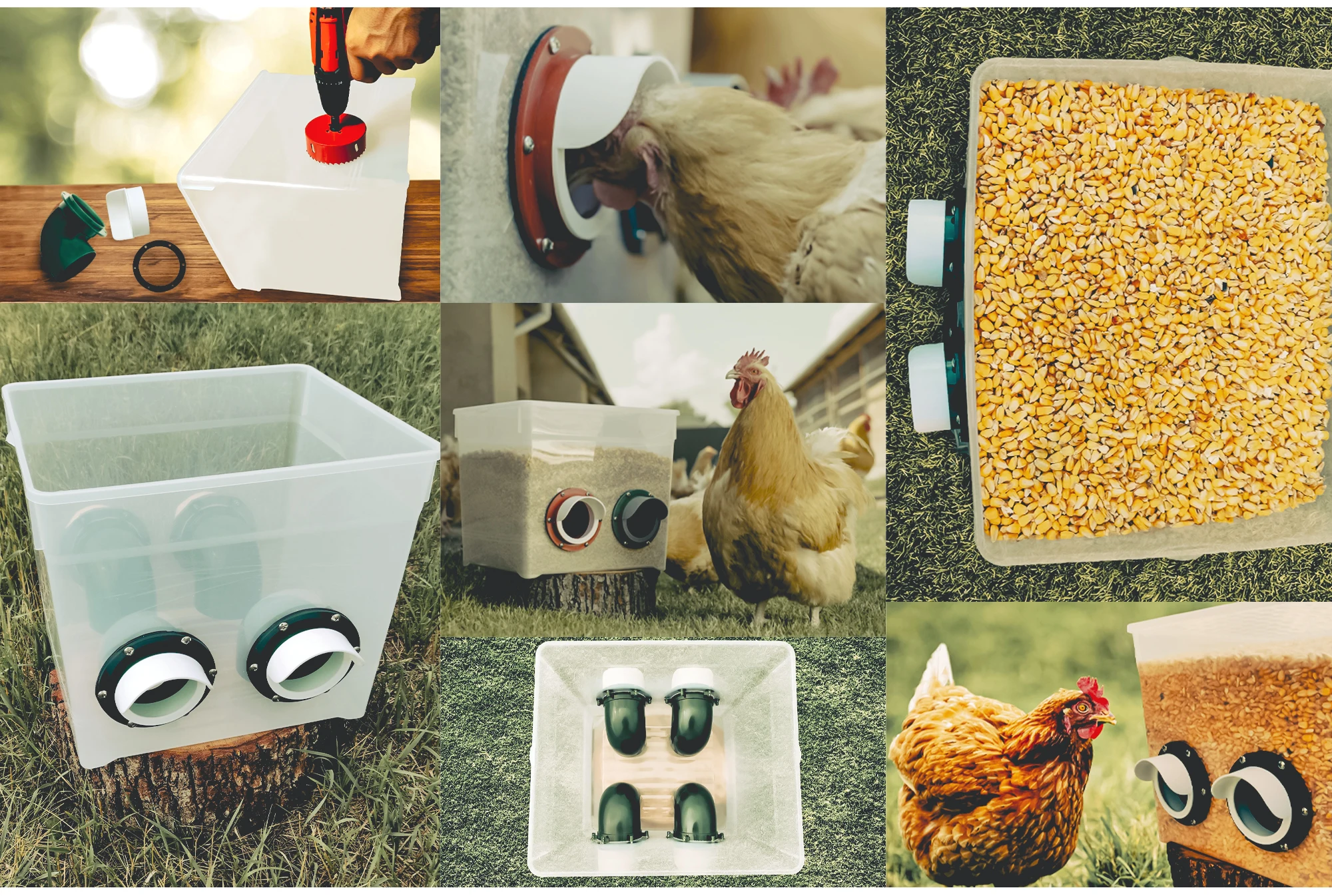 Fast Diy Chicken Feeder Poultry Feeder,Easy Installation,Durable ...