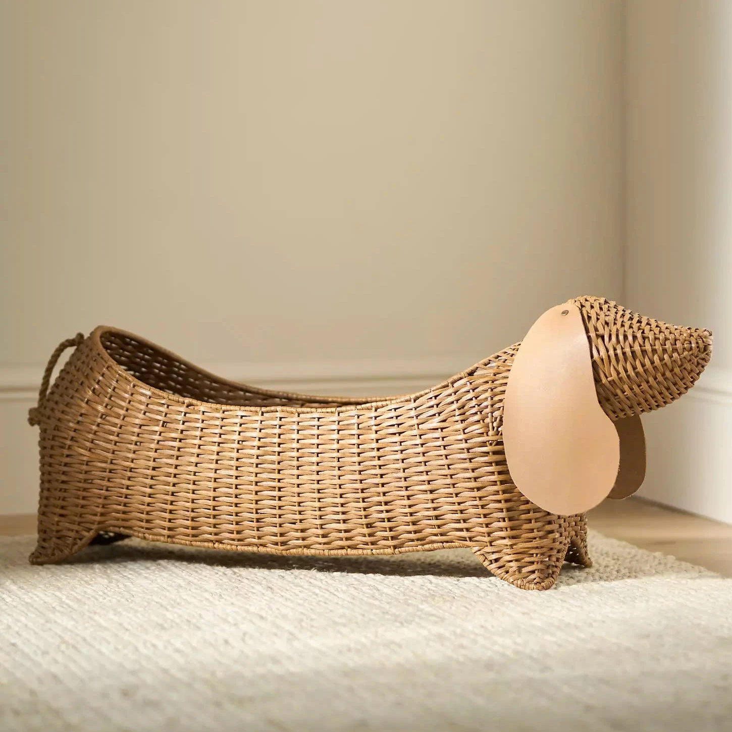 Dachshund Dog Woven Wicker Basket For Home Decoration Made In Vietnam ...