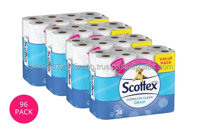Scottex Toilet Paper - Soft, Embossed, and Durable