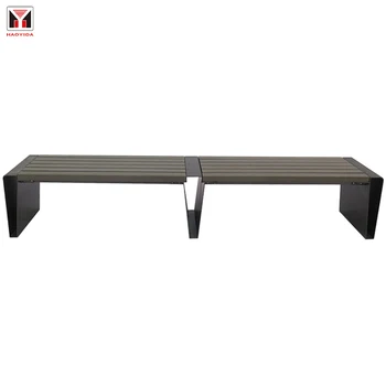 Public Patio Wpc Wood Garden Park Bench Seat Outdoor Modern Wooden ...