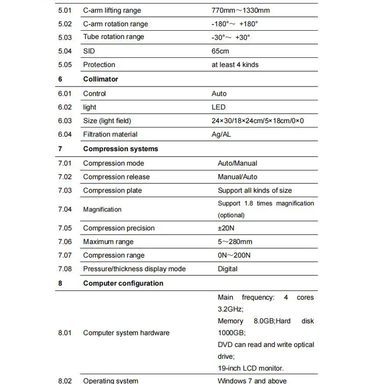 DR X-ray Digital Radiography Mammography System X-ray Diagnose ...