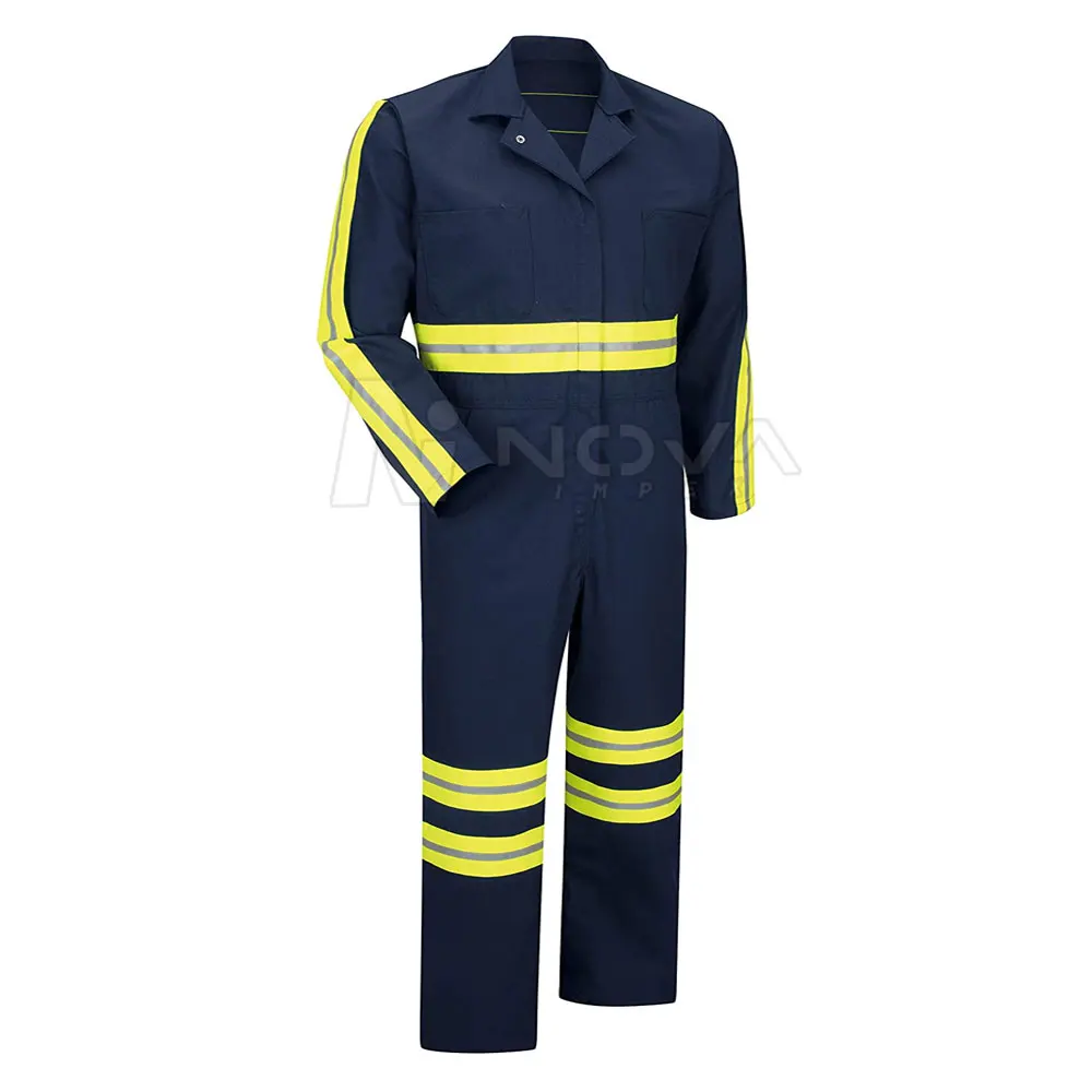 Full Body Safety Coverall Suit Breathable Working Overalls Working ...
