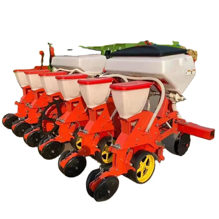 Agricultural Maize Seeder Drill 4 Rows Corn Planter With Fertilizer ...