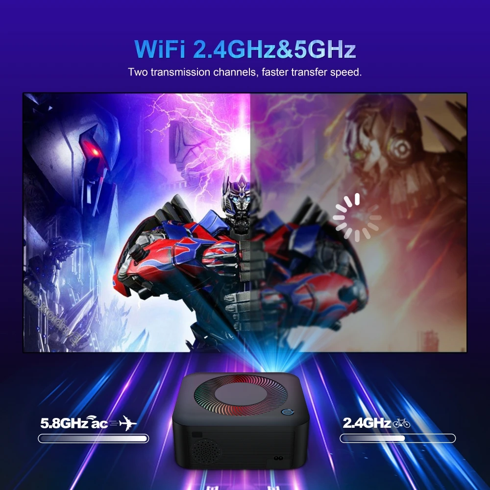 Xnano Popular Model Smart Projectors X5 Android 11 Portable Beamer Uhd 400 Ansi Lumens Wifi Lcd ...