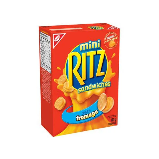 Ritz Cheese Sandwich Crackers Cheese 118g / Ritz Peanut Butter Crackers ...