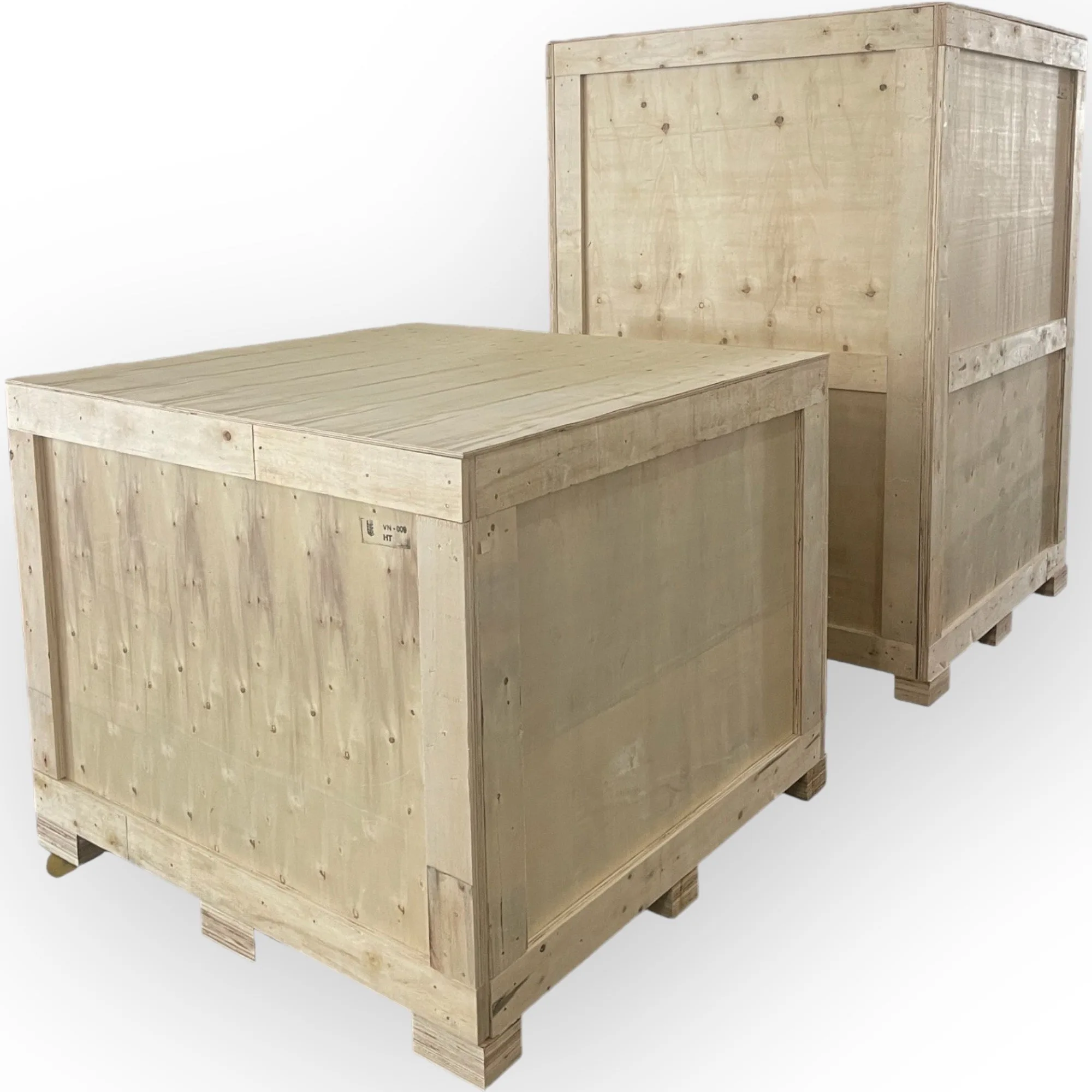 Cargo Shipping Wooden Crates - Stackable & Durable