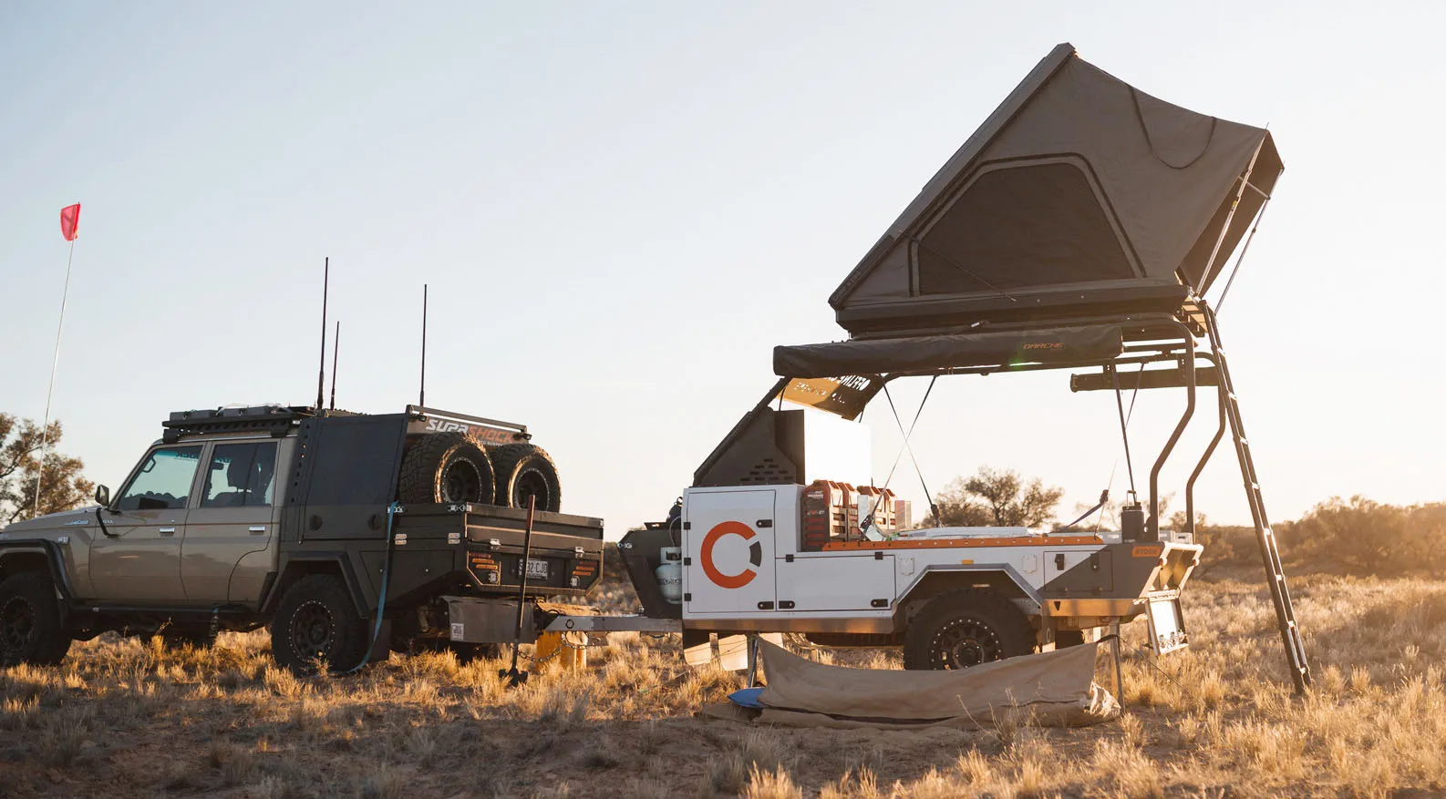 Manley ORV - off Road Toy Hauler Camper Trailer for Motorcycle and ATV