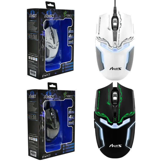 Dragon War Ergonomic 5d Avago High Performance Wired Blue Sensor Gaming ...
