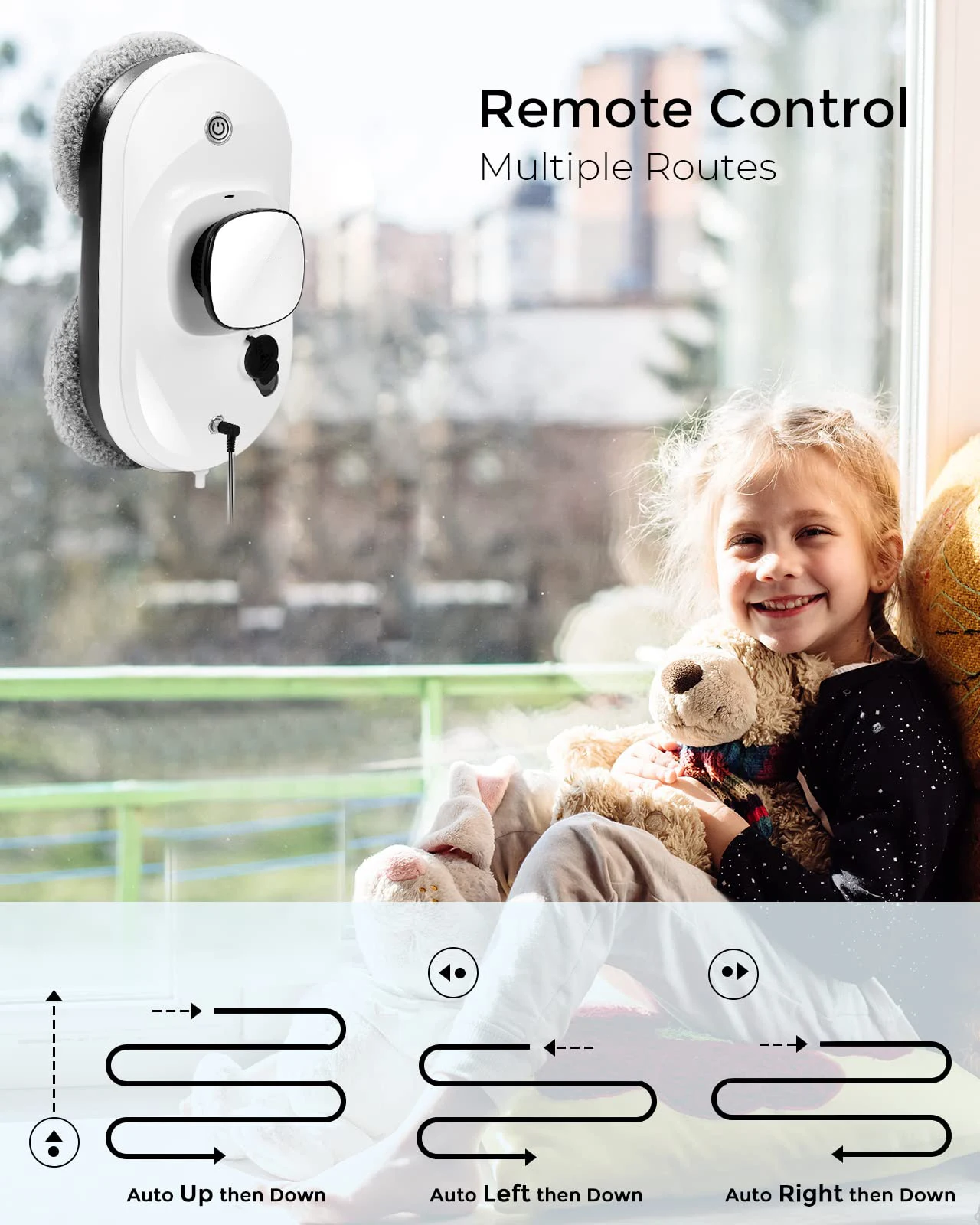 SW90 Smart Window Cleaning Robot - Efficient & App-controlled