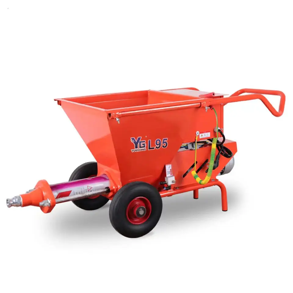 Concrete Cement Mortar Plaster Spraying Machine Real Stone Paint ...