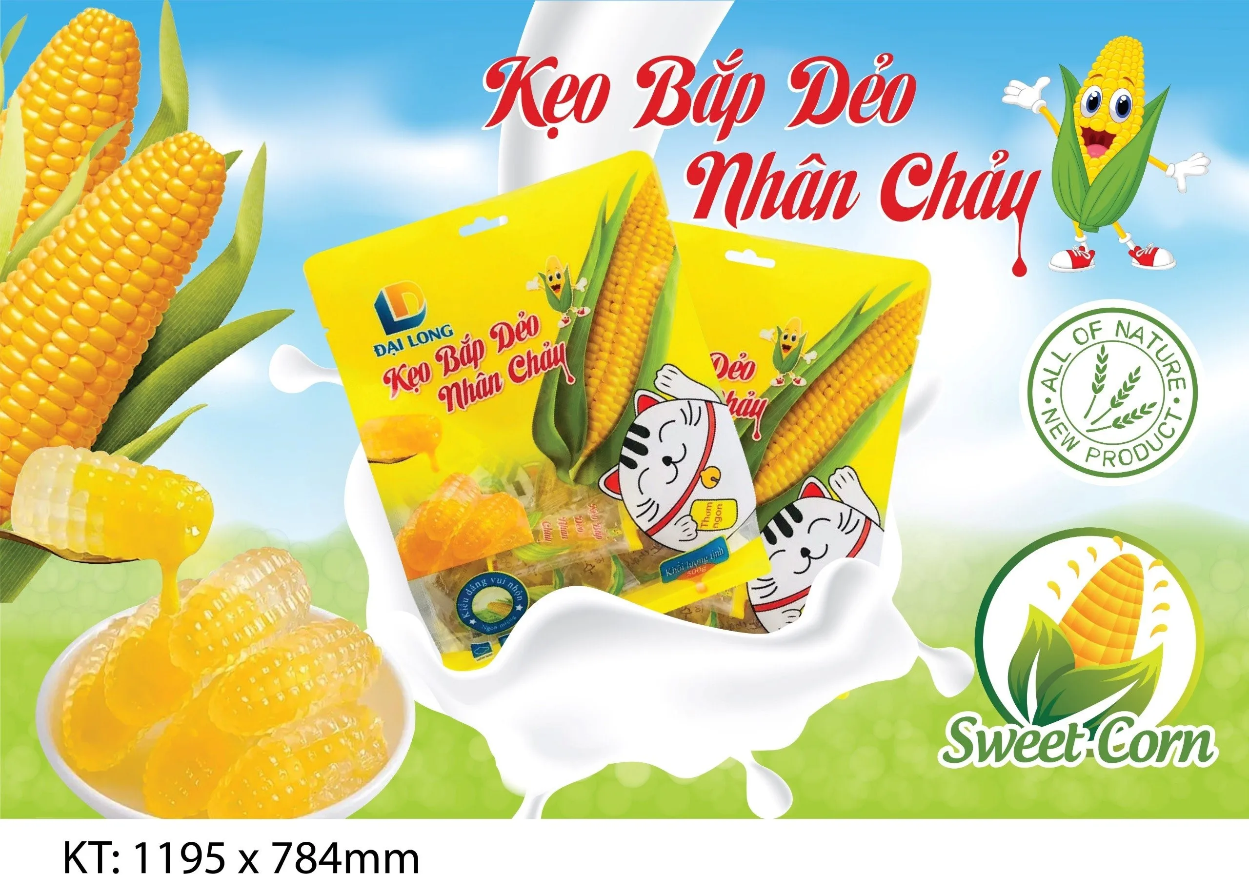 Gummy Yellow Corn Flavor From Natural Fresh Fruits For Kids Made In ...