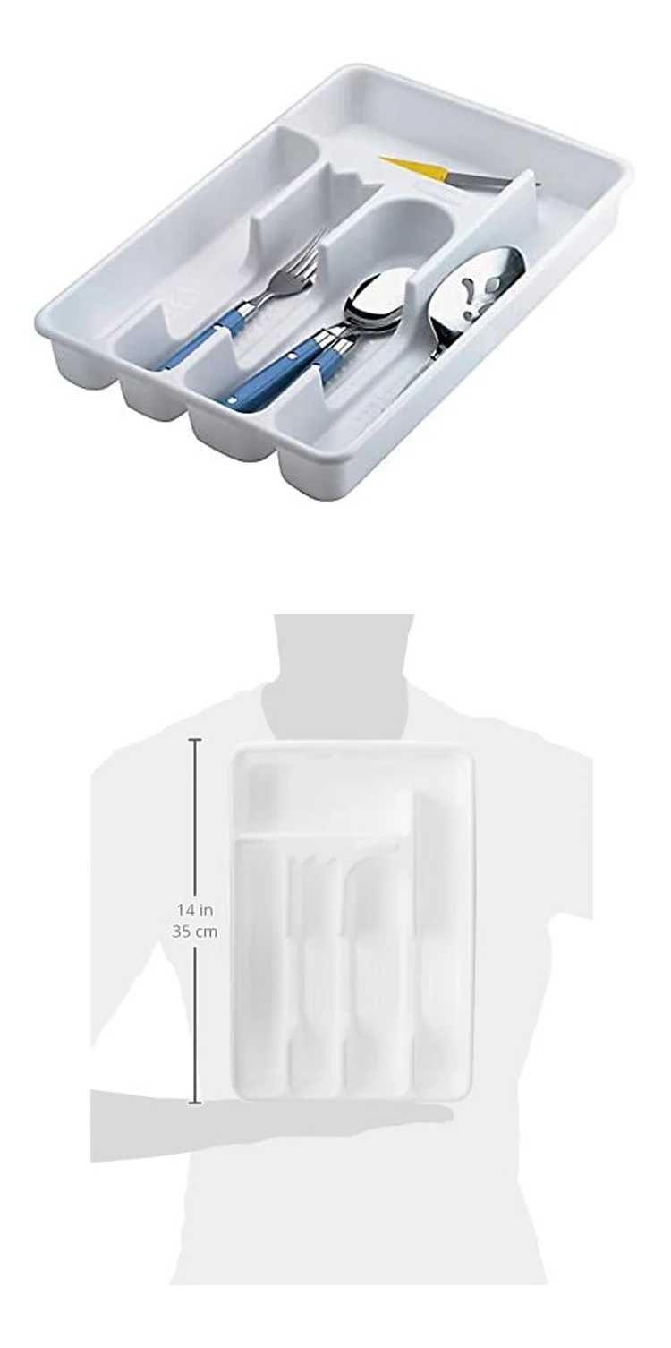 Welltop Cutlery Tray,Small,Organizer And Dispenser For Kitchen Drawer ...