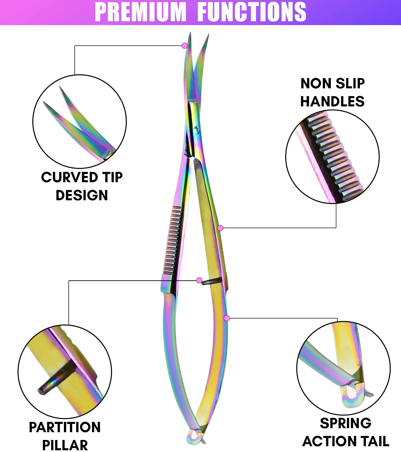 New Arrival Spring scissors salon cutting tool Hair extension ...