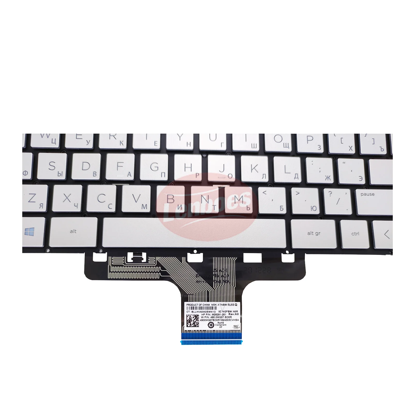 Nsk-xtnbw Laptop Keyboard With Backlit Ru Standard Russian Language ...
