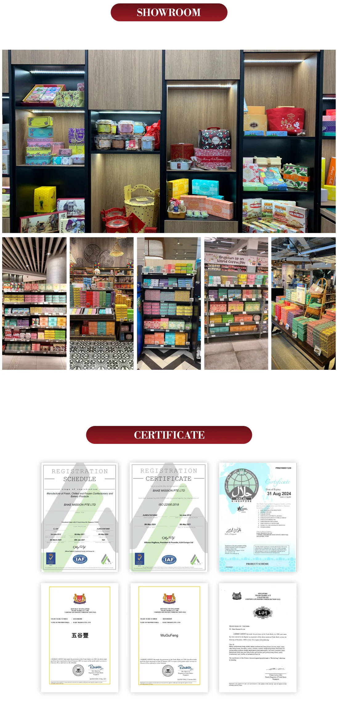 Singapore Premium Quality Top Baked Snacks Square Shape Ready To Eat ...