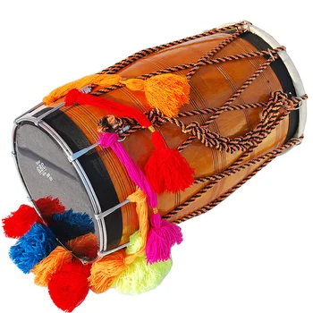 Handmade Wooden Dholki Drums Handcrafted Wooden Dholki Drums Sheep Skin ...