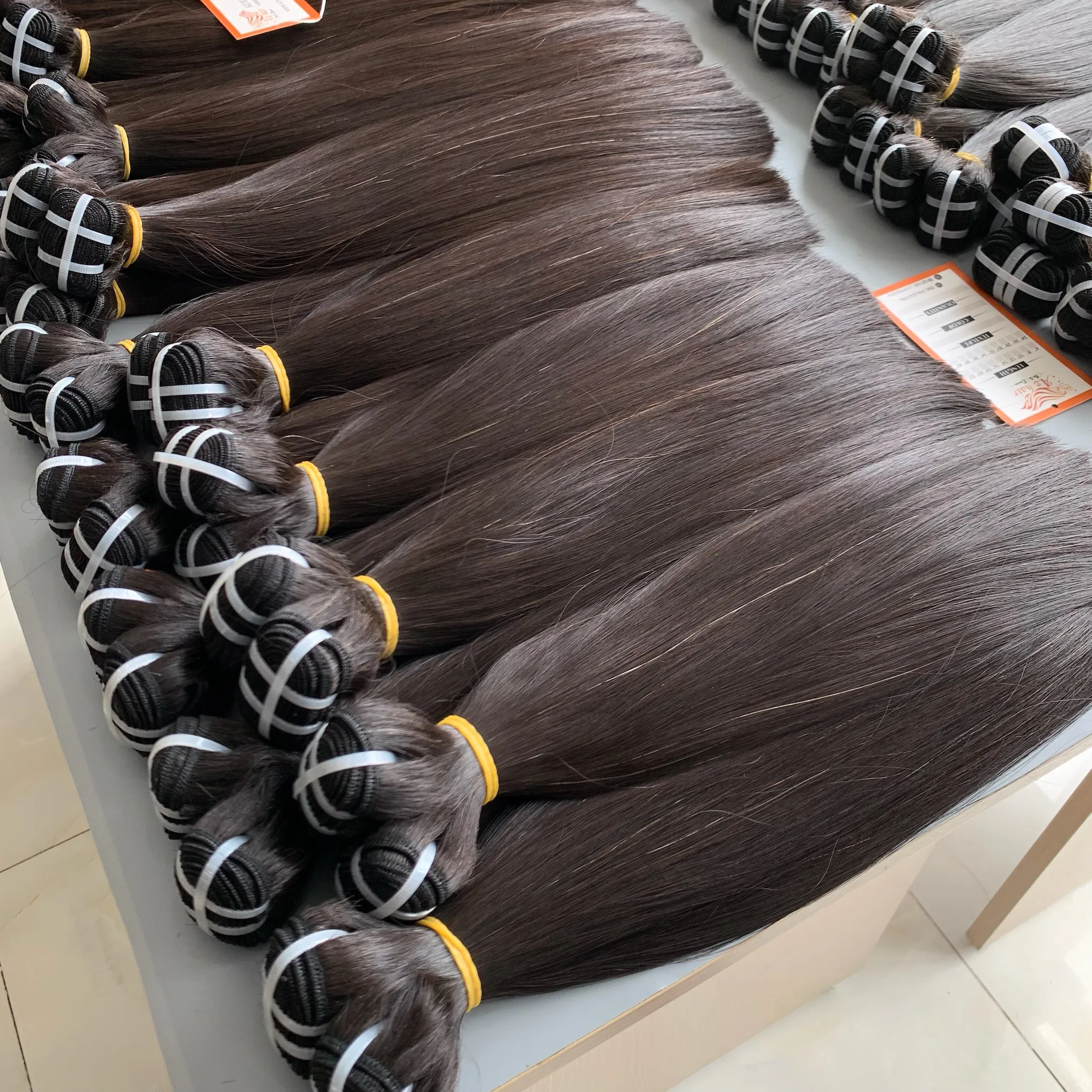 Super Double Drawn Human Hair Bundles Real Vietnamese Raw Hair ...