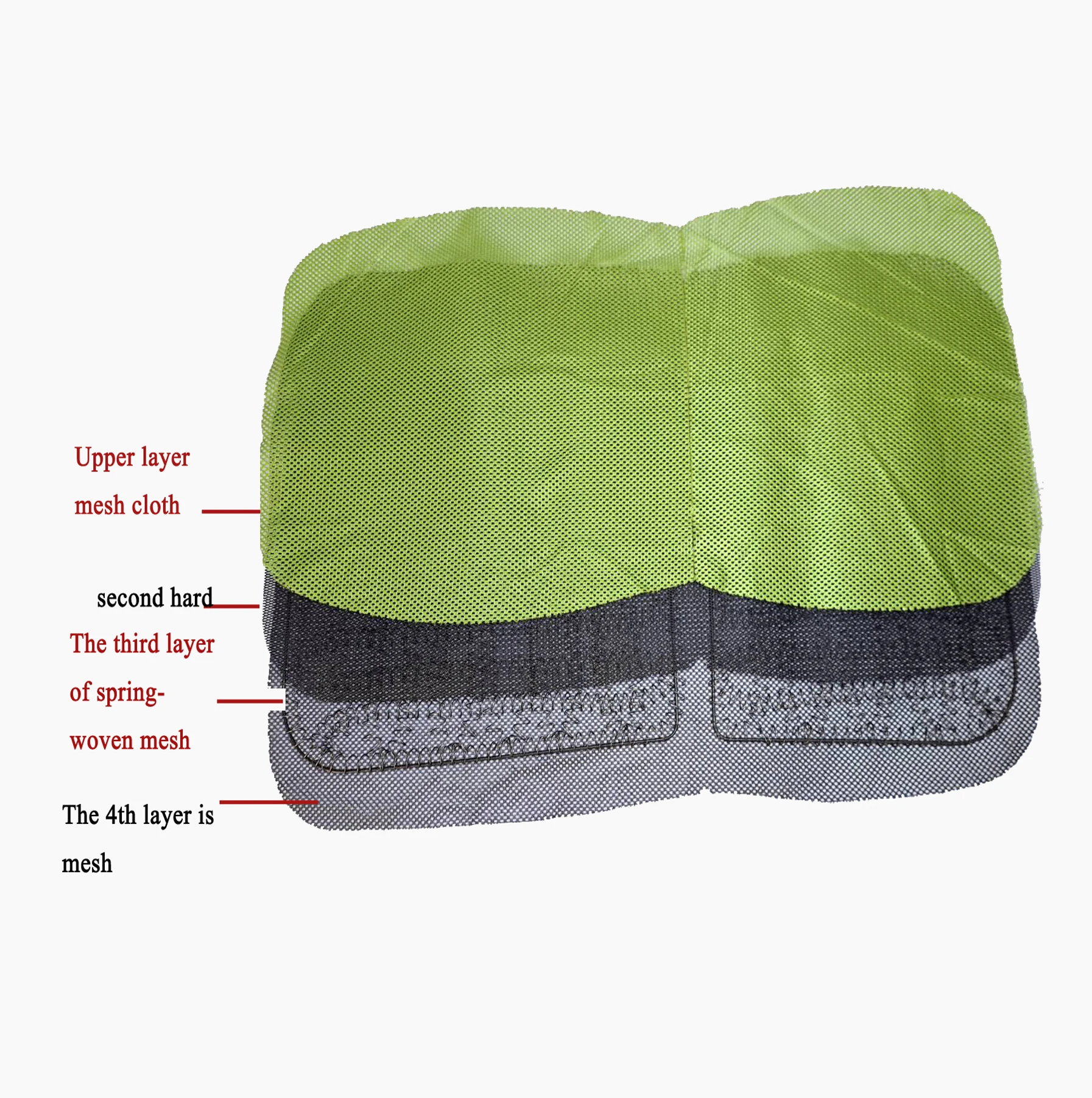 Breathable Mesh Spring Type Car Seat Cushion Knitted Polyester Anti ...
