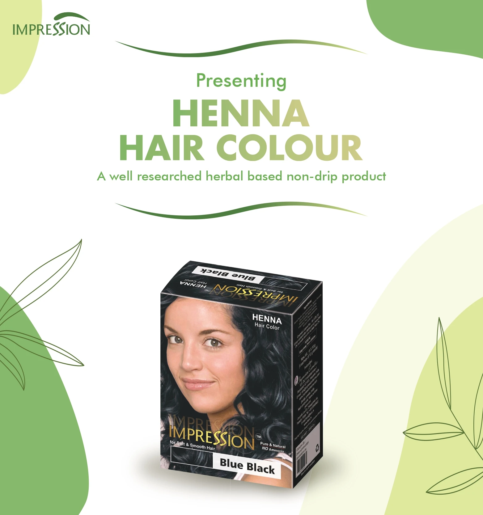 Blue Black Hair Dye Box