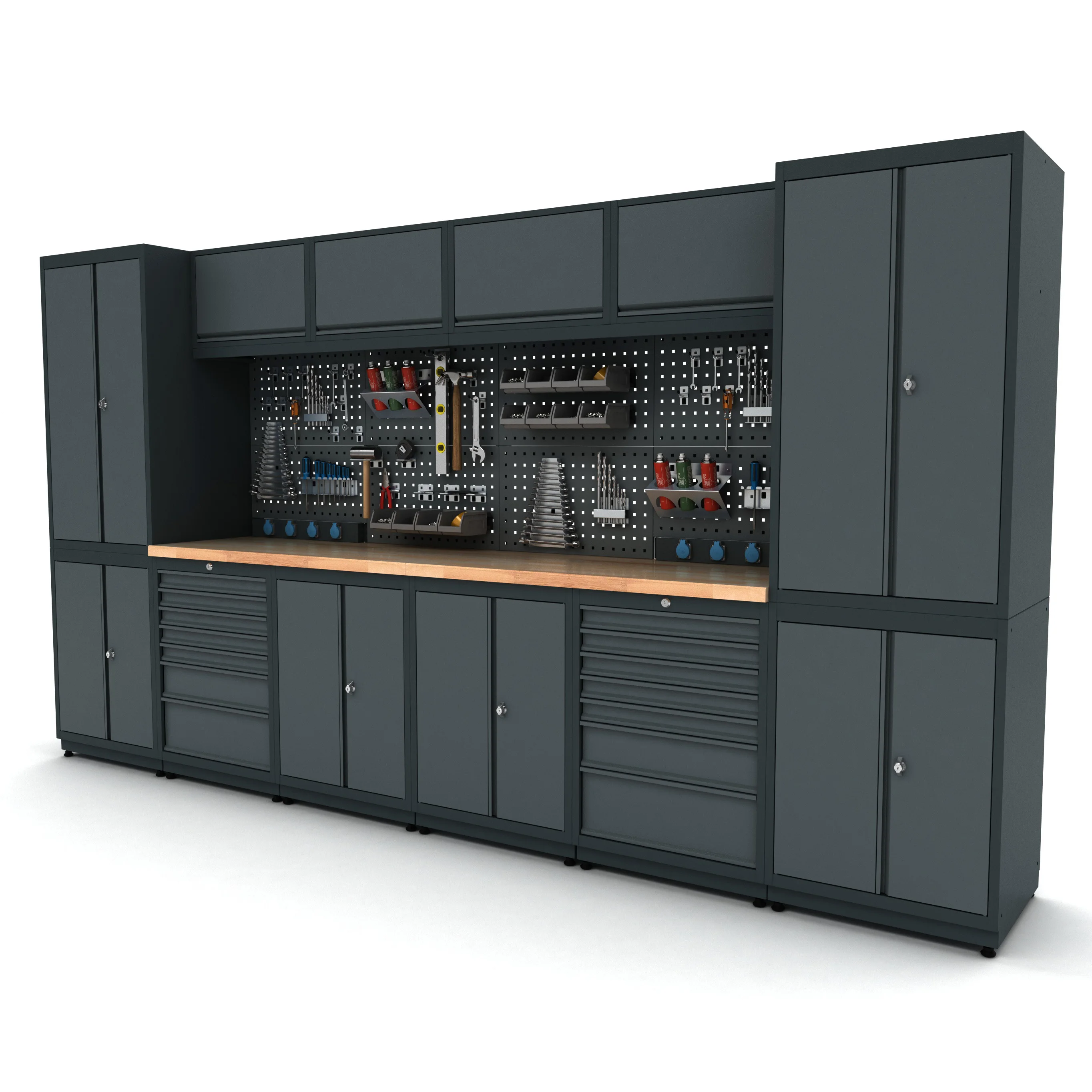 Modular Tool Cabinet System for Mechanic Garages - Bodur