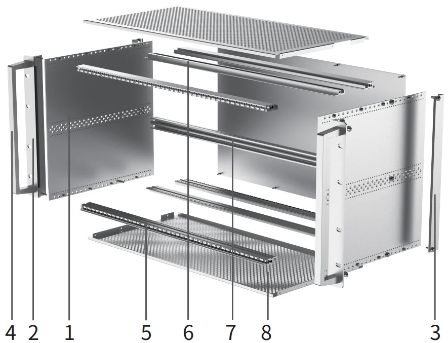 Rdekono Subrack Rittal Schroff Elma Atca Vpx Card Box Cpci Vertical ...