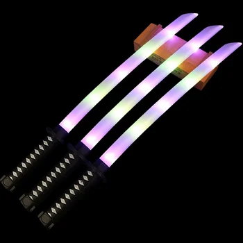 라이트 업 칼 Led Katana 10 조명 Lightsaber 어린이 2022 깜박이 빛 장난감 글로우 어두운 장난감 중국 ...