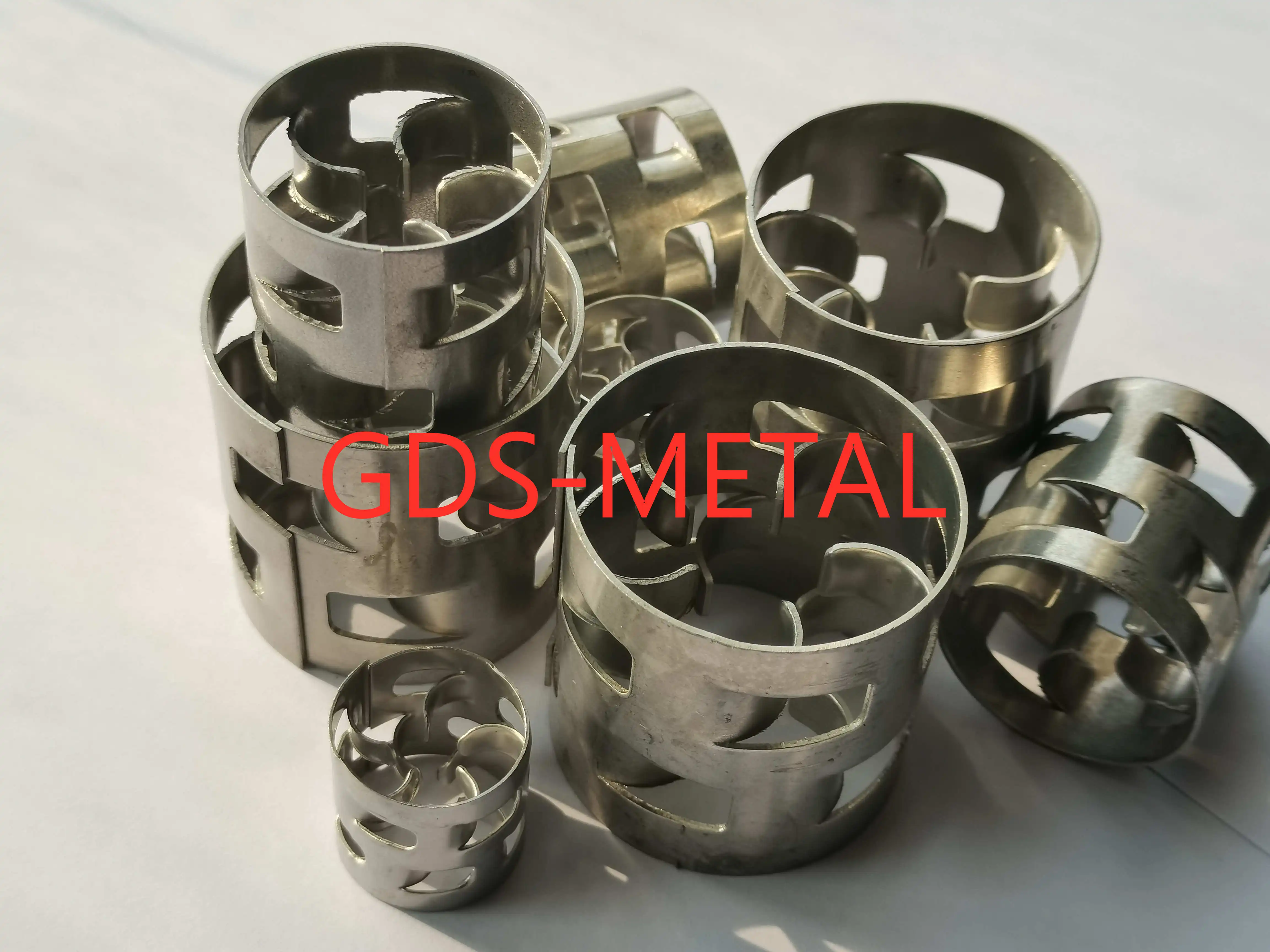 16mm25mm38mm50mm76mm Random Packing Ss304 Ss316l Metal Pall Ring ...