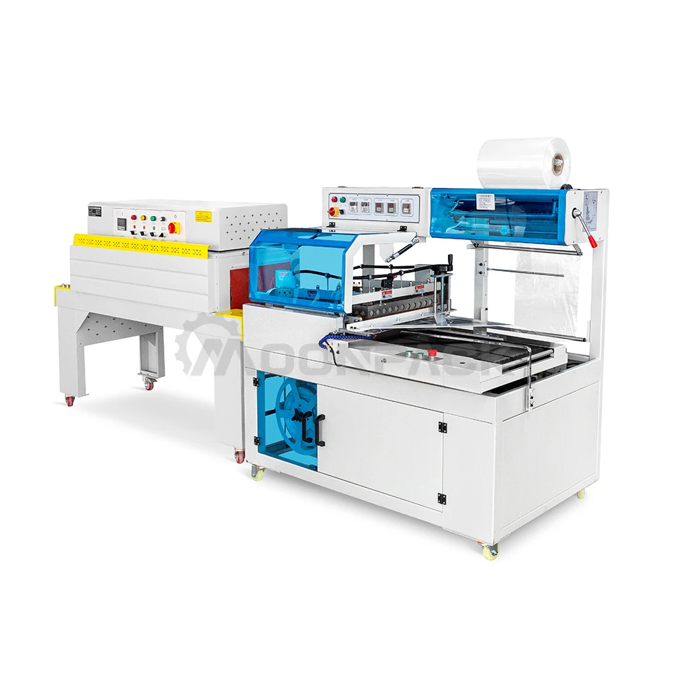 Moonpack FQL450 Automatic L Type Plastic Polythene POF Roll Bag Heat ...