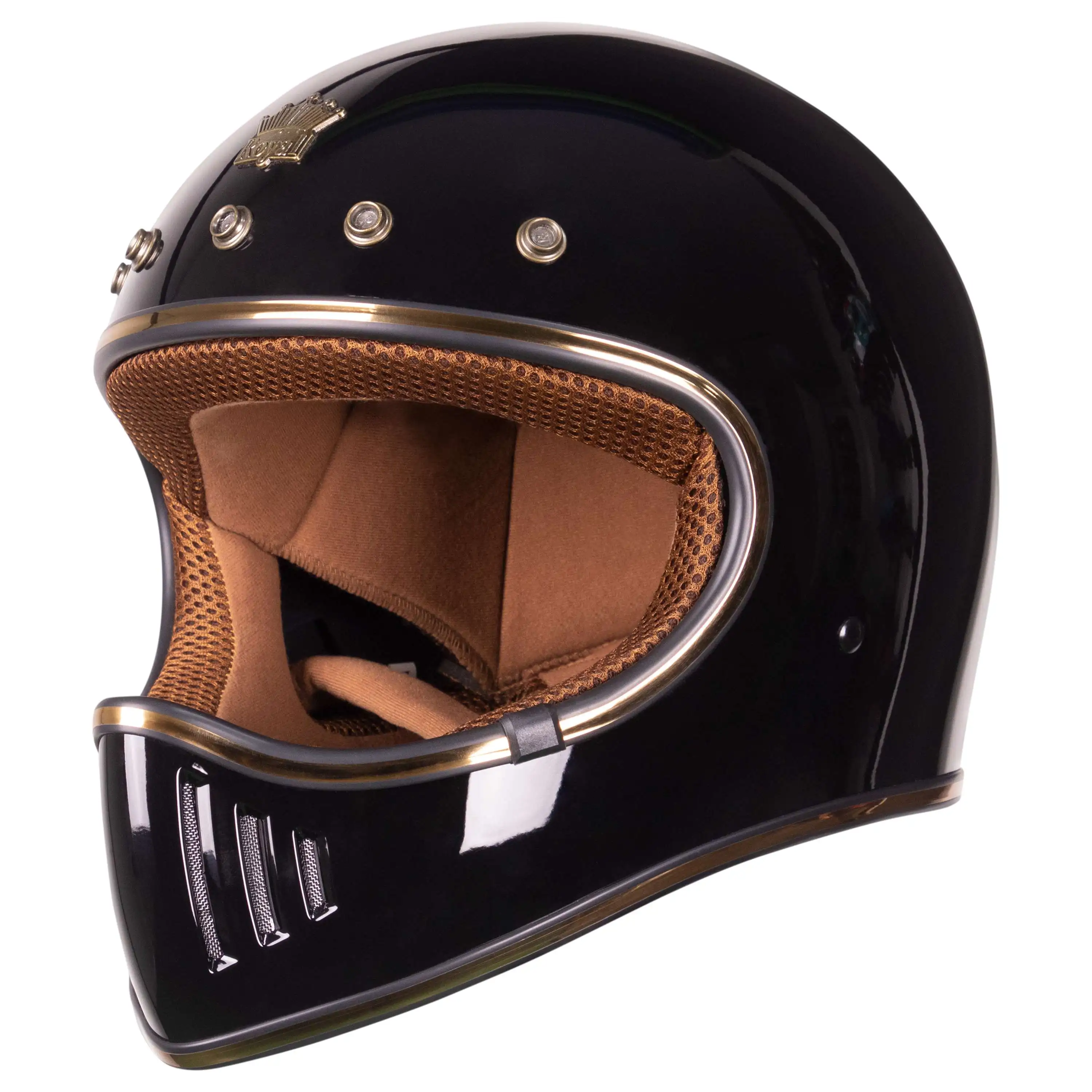 Best Seller 2023 Vintage Full Face Classic Design Helmet With Hidden ...