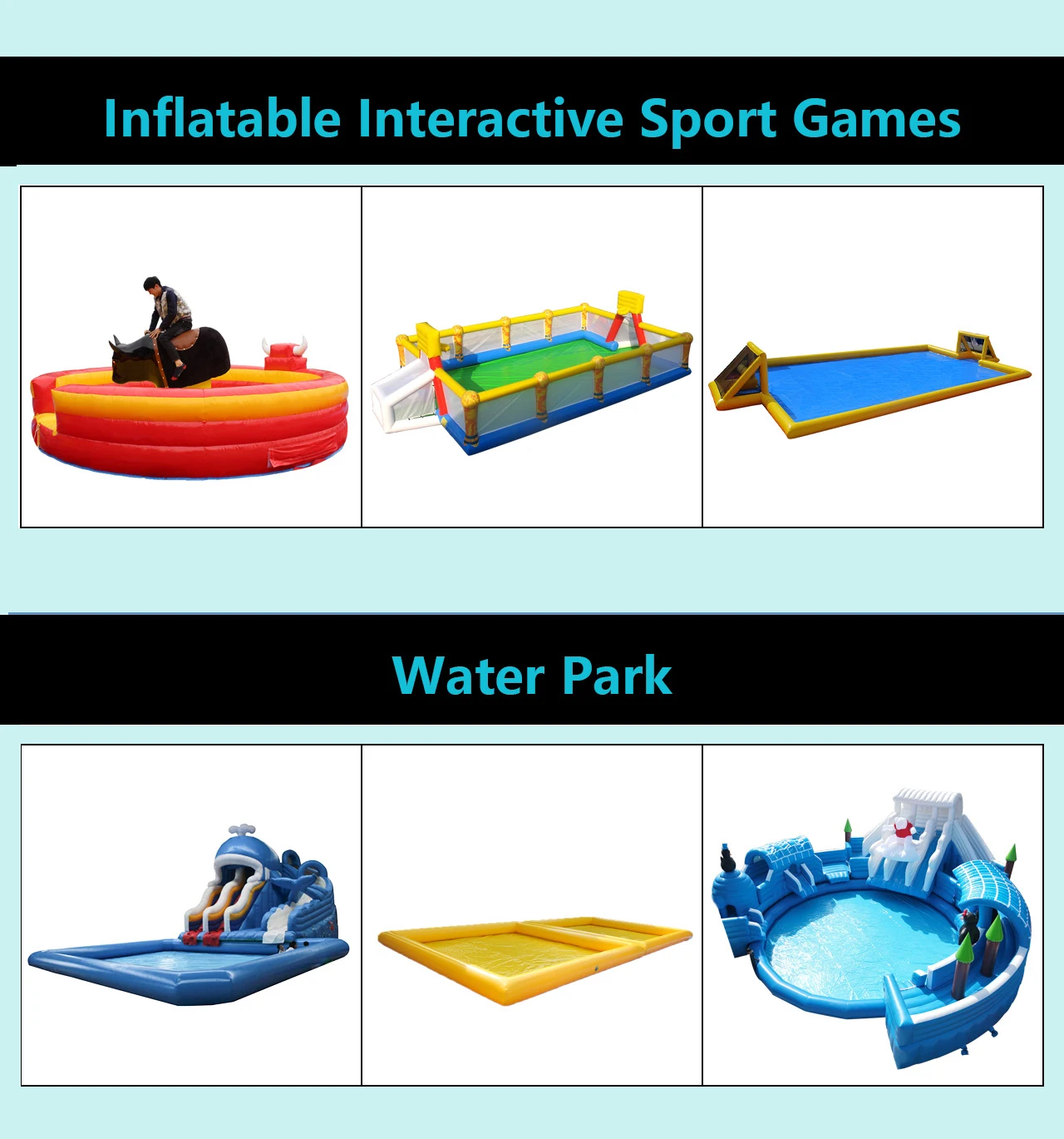 Giant Floating Inflatable Aqua Theme Park Games Tube Outdoor Amusement ...