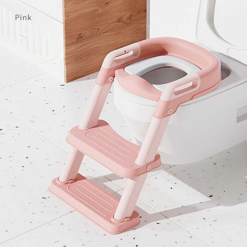Sturdy Foldable Baby Potty Ladder And Kids Potty Toilet Trainer Seat ...