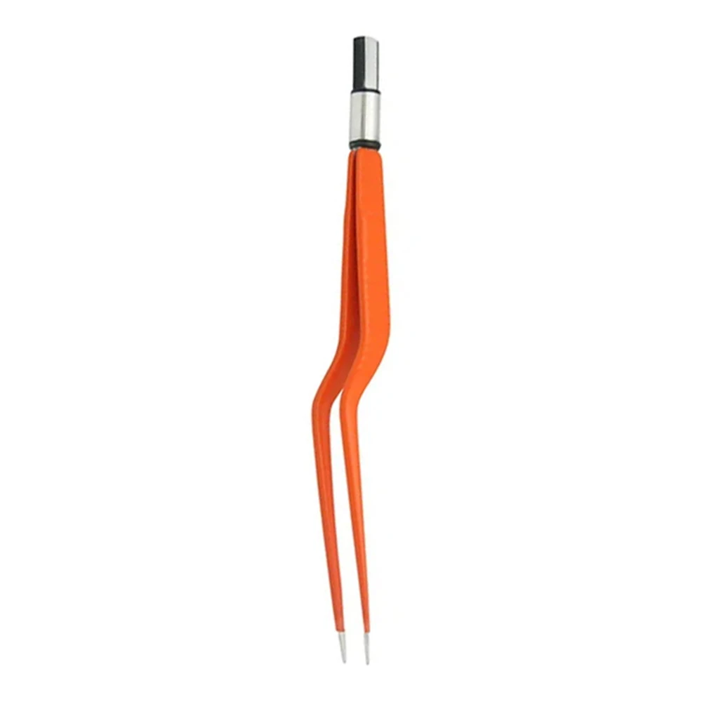 Custom Made Bipolar Coagulation Forceps Orange Color Coated Curved ...