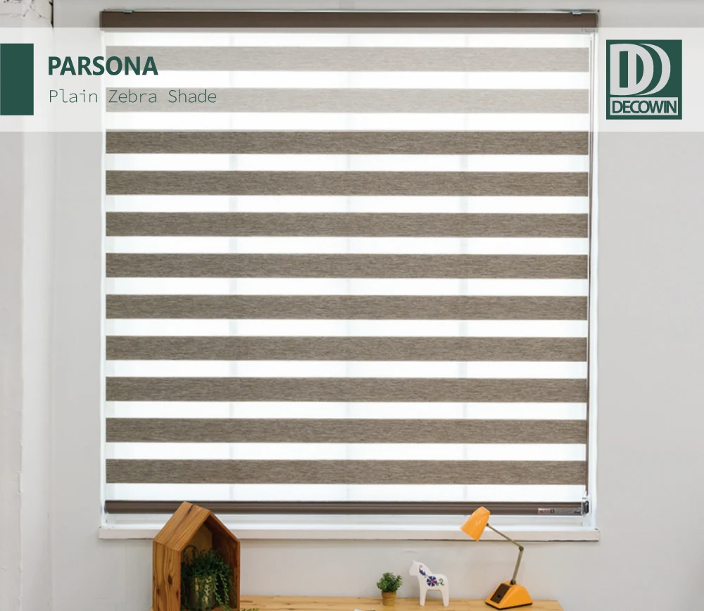 PARSONA LIGHT FILTERING COMBI ZEBRA SHADES COMBI BLINDS PLEATED WINDOW ...