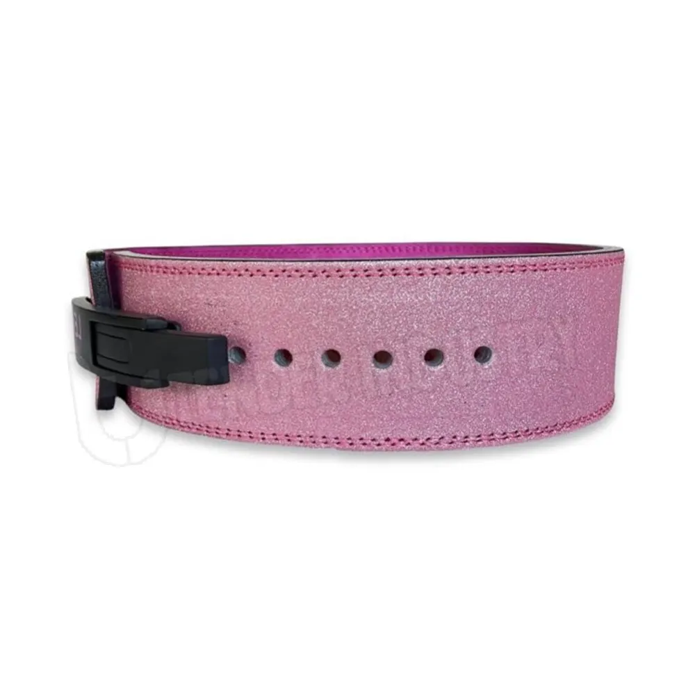 Custom Squat Powerlifting Training Deadlift Pink Sparkle 10mm Lever ...