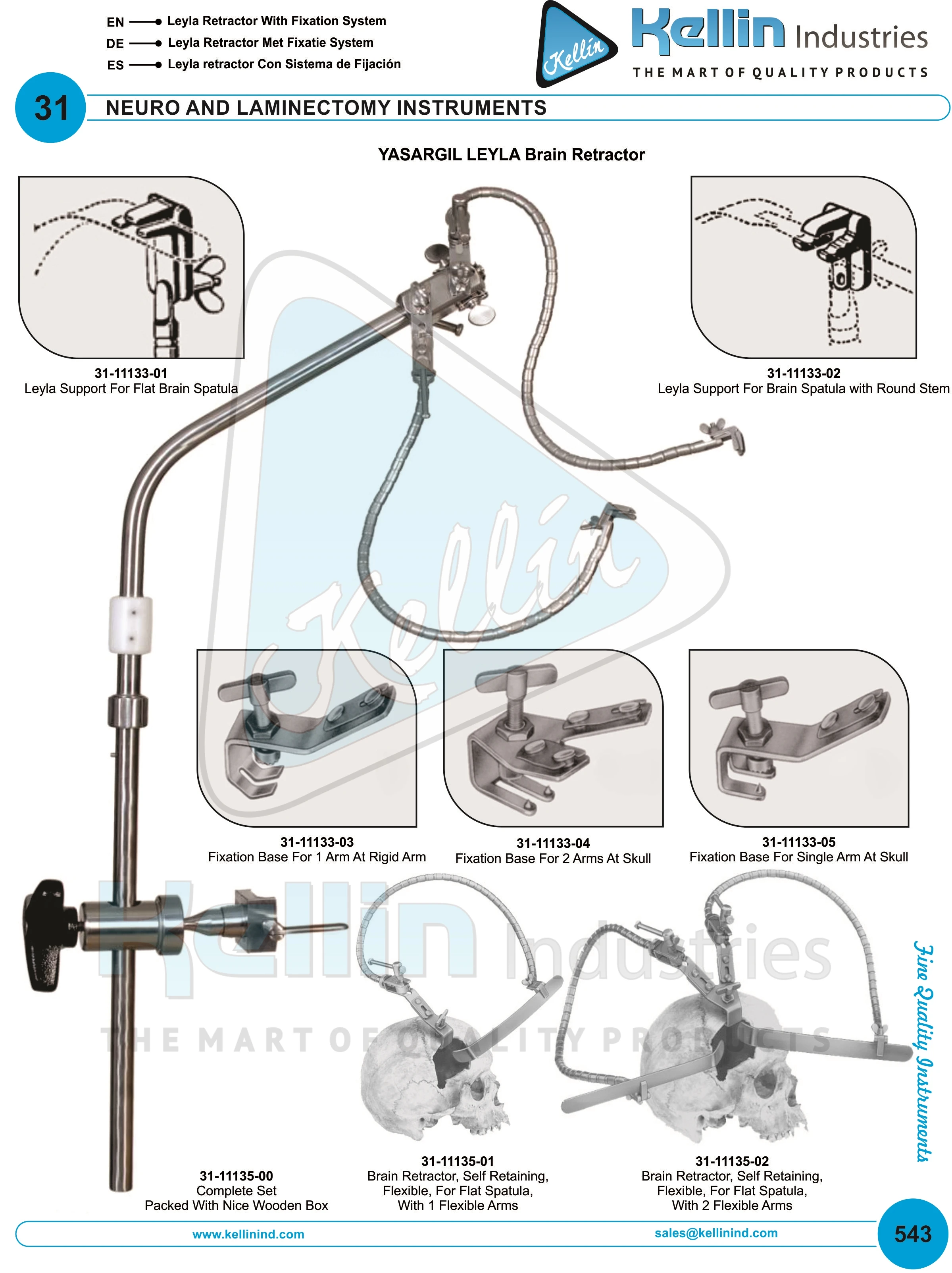 Professional Leyla Brain Retractor With Fixation System Neuro Surgery ...