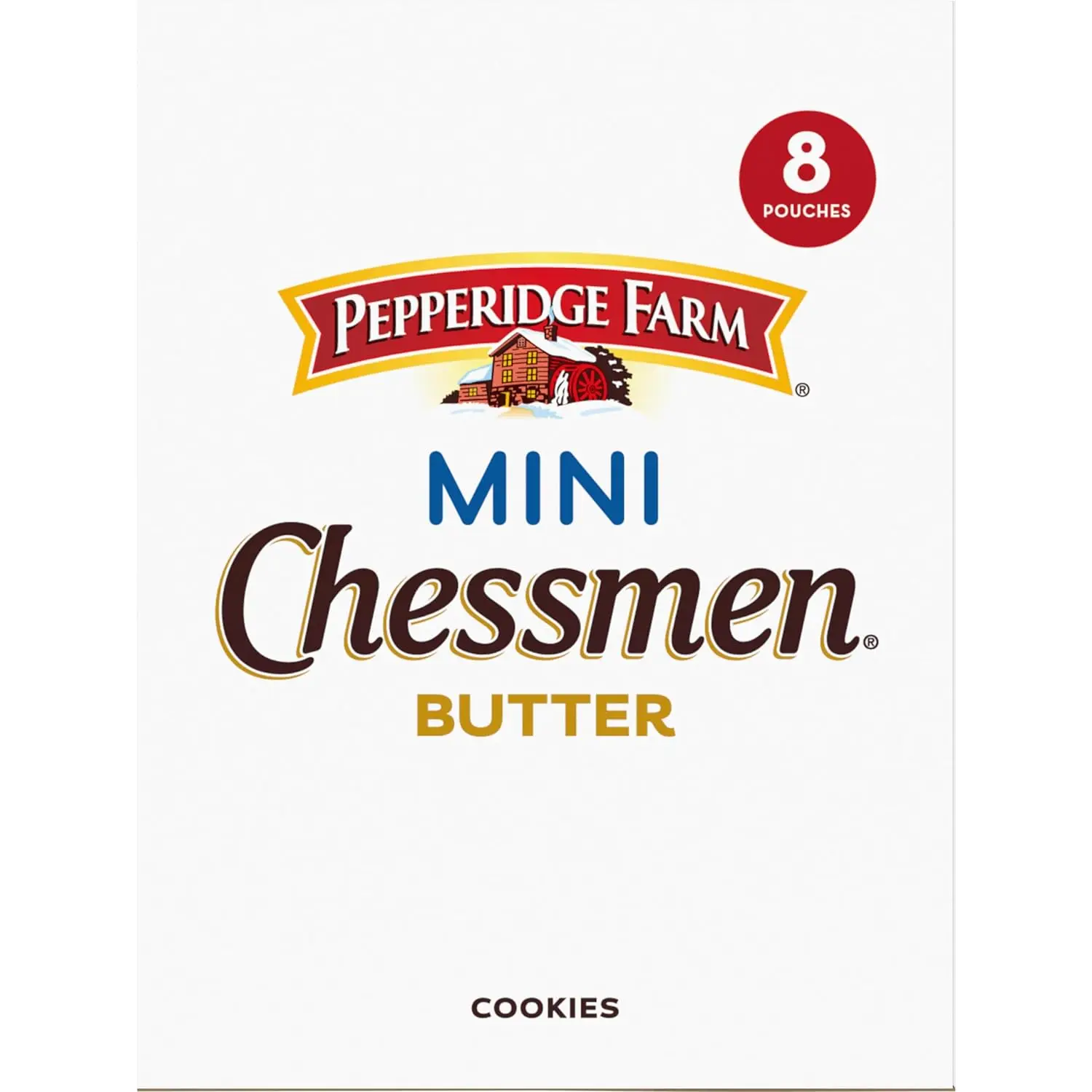 Pepperidge Farm Chessmen Minis Butter Cookies,8 Snack Packs,2.25-oz ...