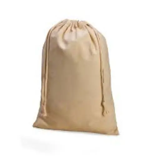 Blank Organic Cotton Canvas Drawstring Bag For Design Custom Print ...