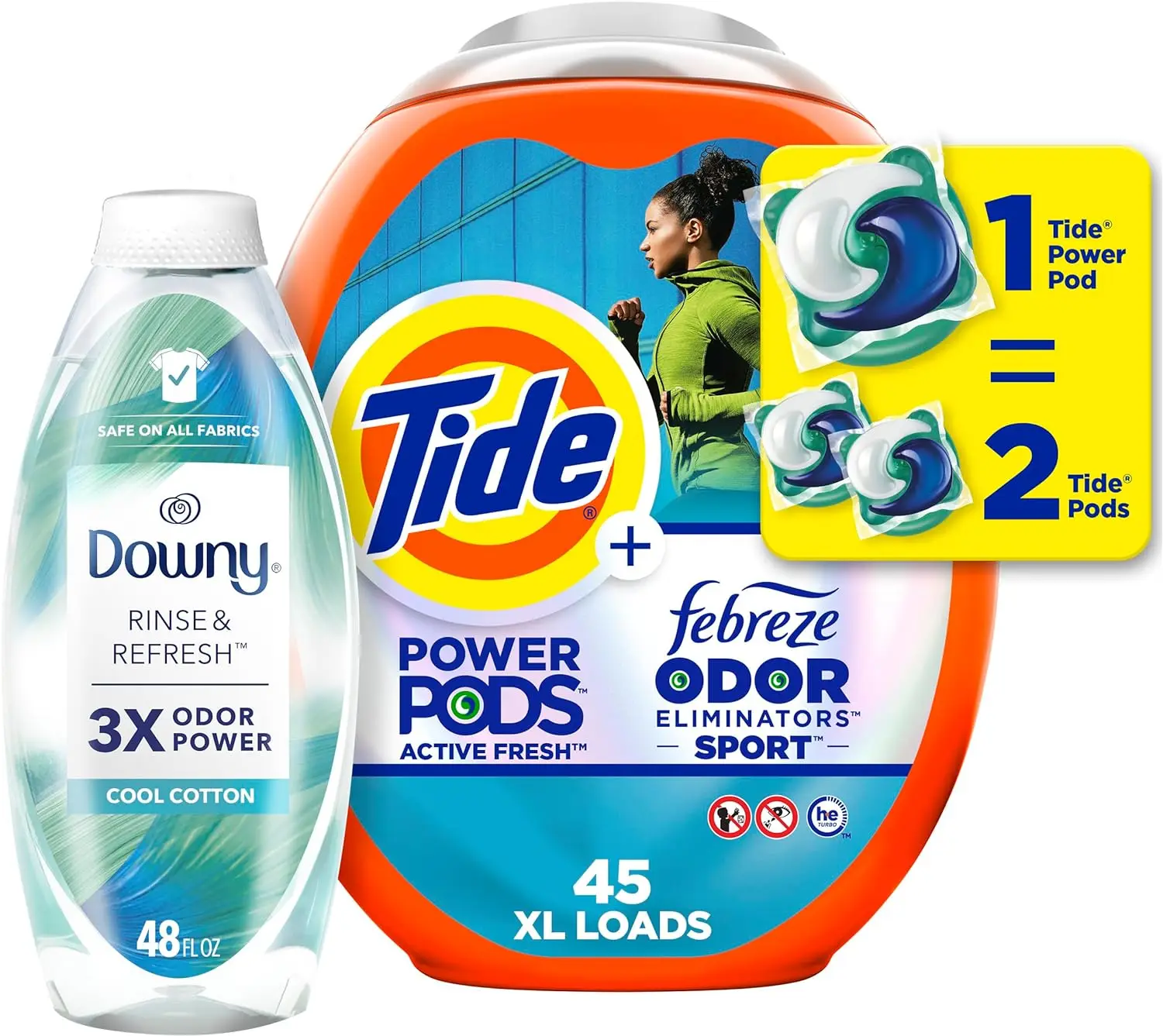 Tide Power Pods Laundry Detergent Pacs,Febreze Freshness With Sport ...