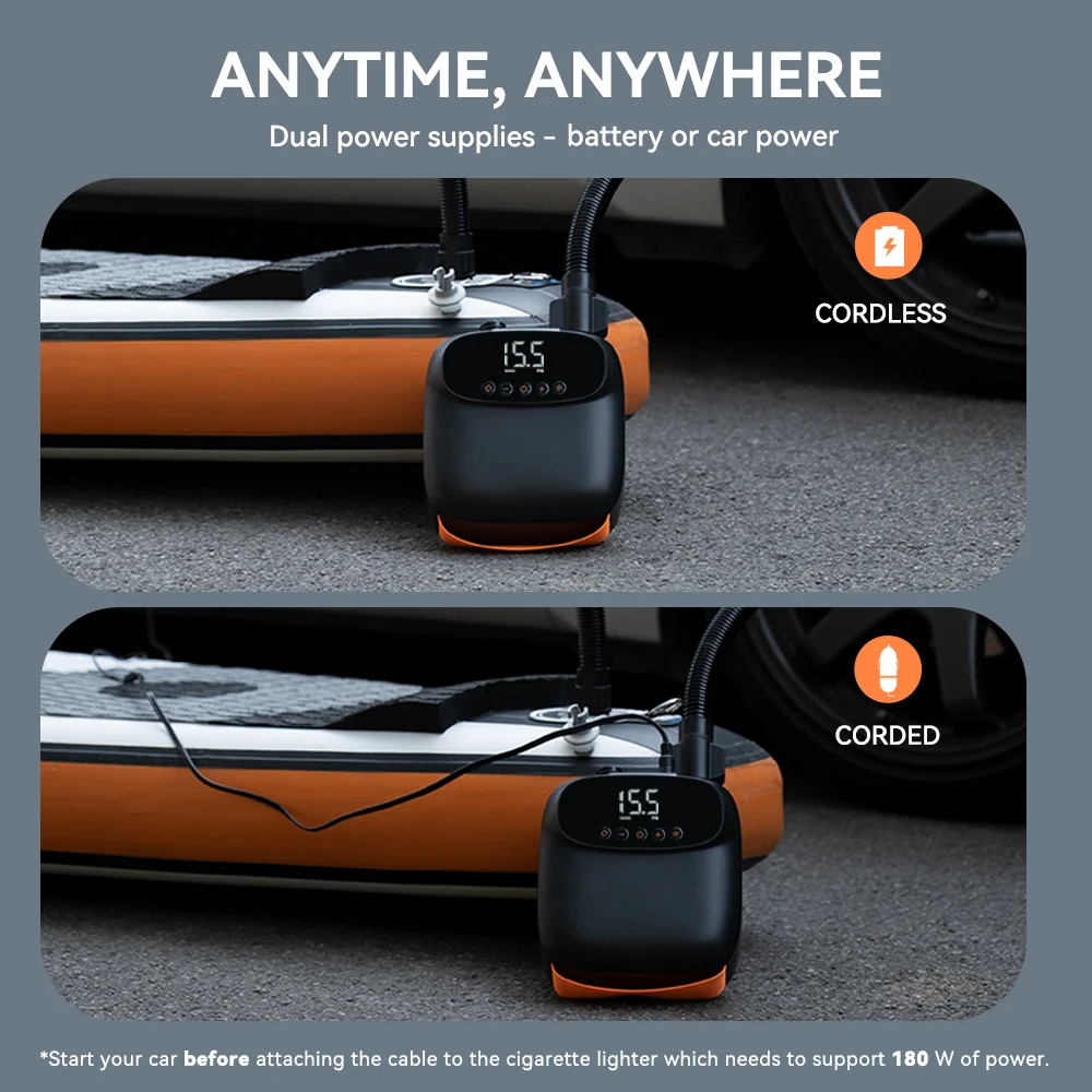 Airbank Digital Smart Inflation & Deflation Air Mattress Pump Electric ...