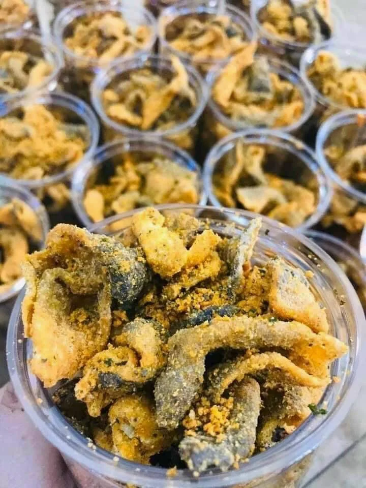 Authentic Vietnamese Fried Fish Skin Snack Irresistibly Crunchy and ...