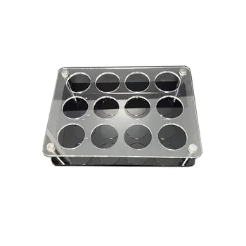 Clear Acrylic Shot Tube Display Tray 12 Holes Slot Test Tube Display ...