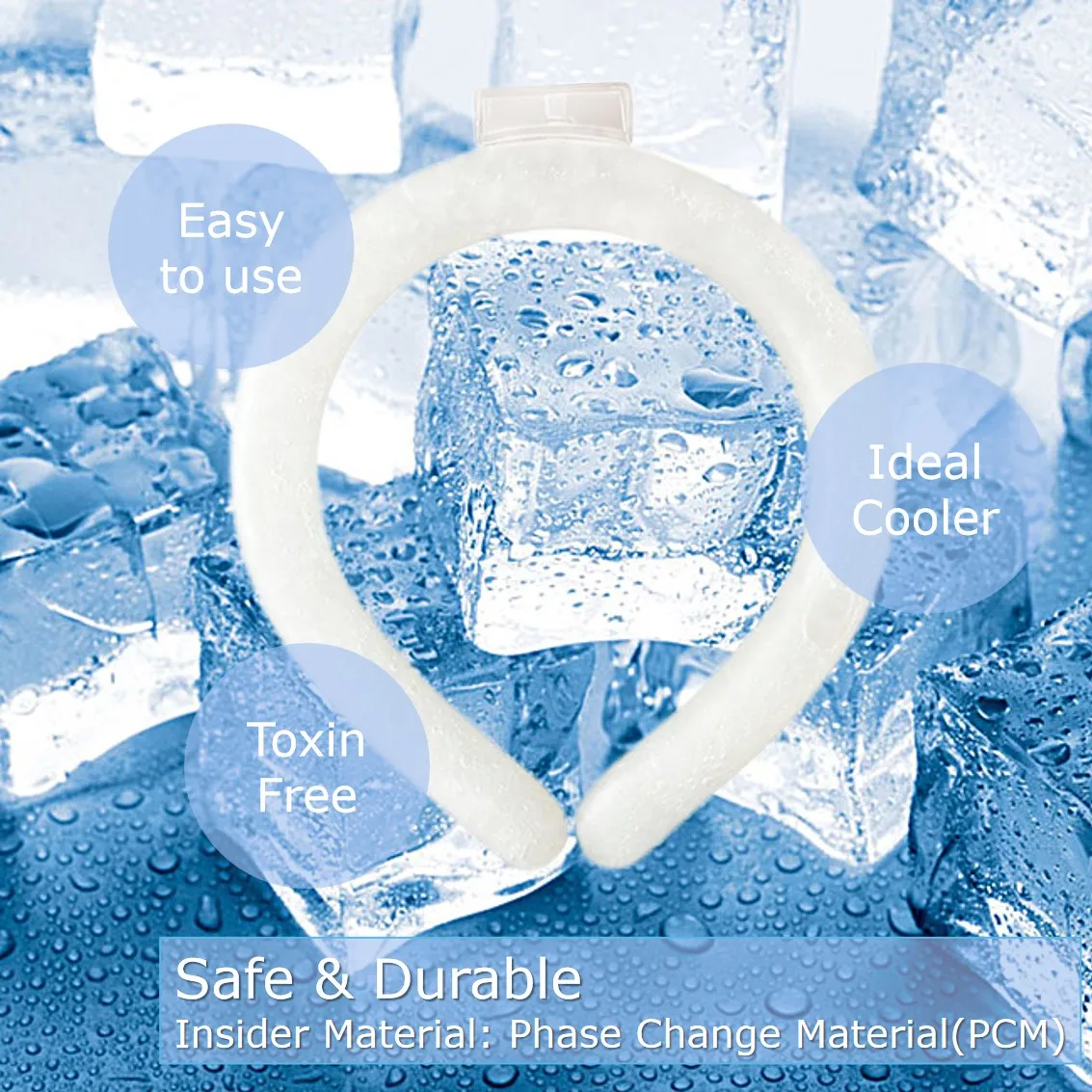 Neck Cooler, WWearable Cooling Tube Cool Neck Wraps for Extremely Hot ...