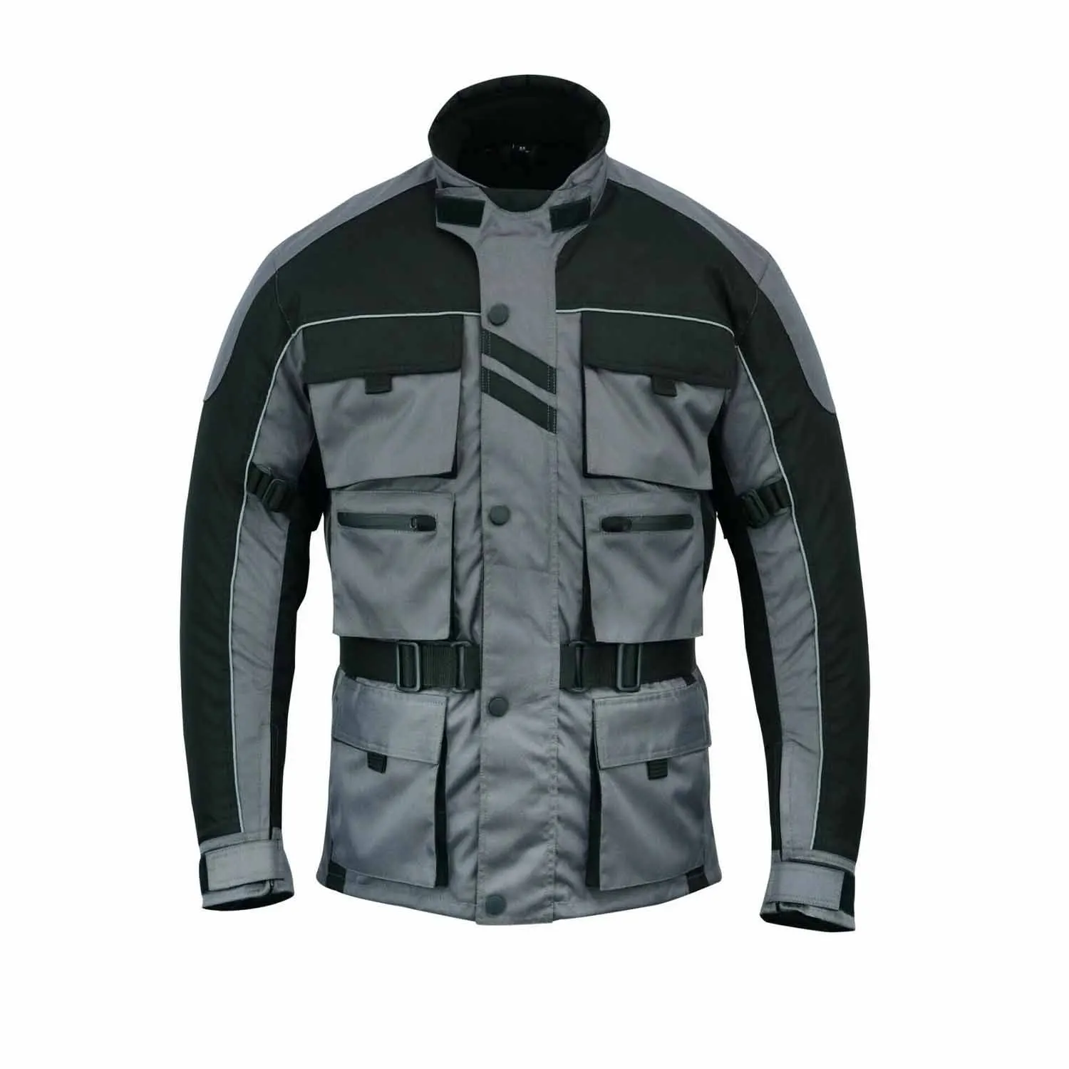 Men Motorcycle Jacket Motorbike 100% Waterproof Jacket Textile Cordura ...