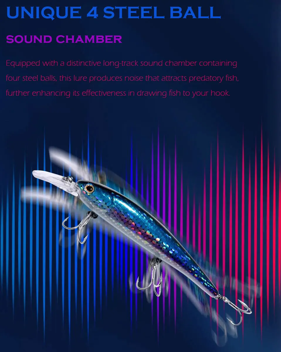 17g 145mm High Graphic Holographic Foil Painting Vivid Swim Action ...