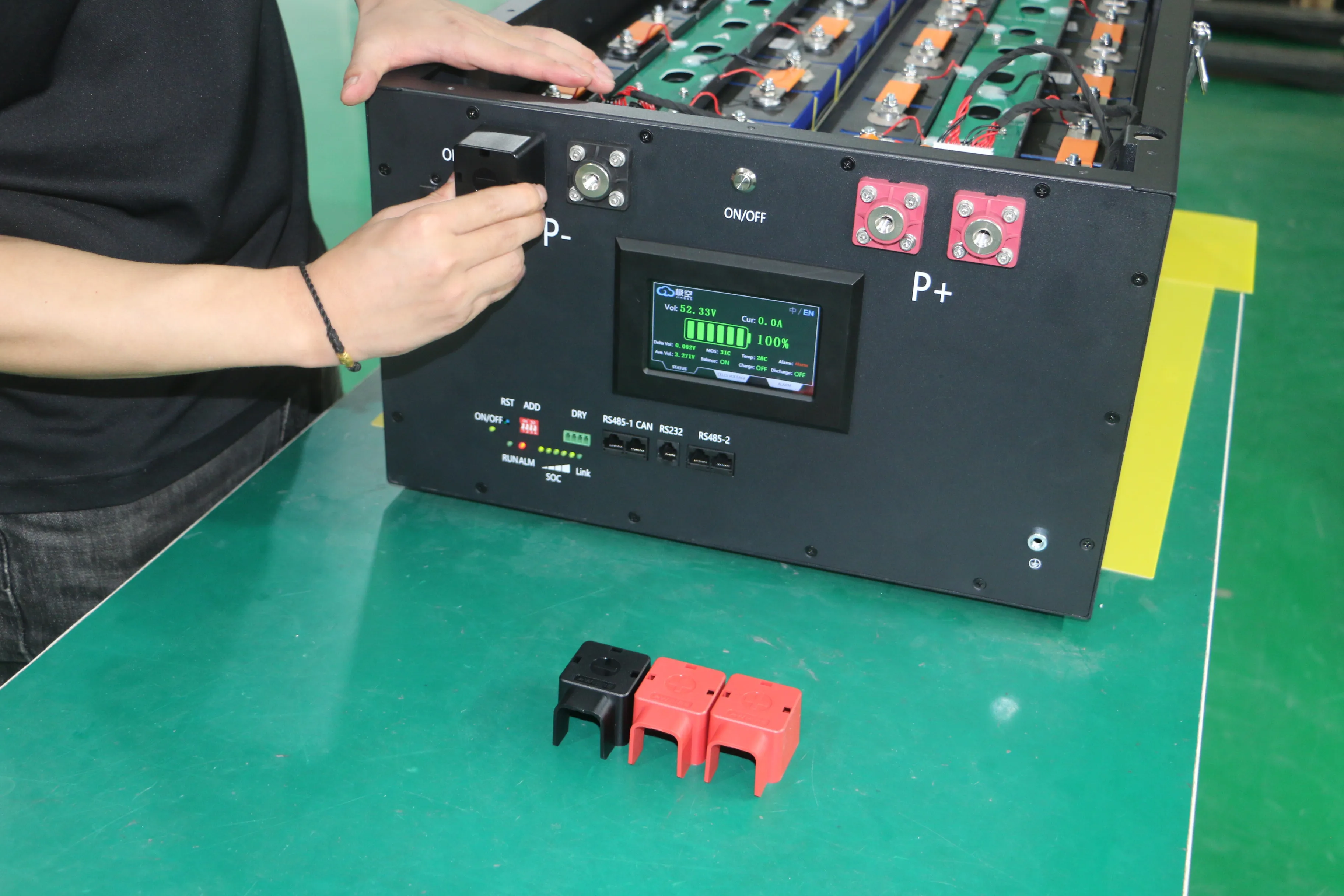 YIXIANG 48V 200A BMS LifePo4 Metal Battery Case - 280Ah/302Ah for Solar ...