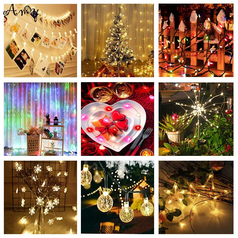 Santa Head Light Set,Christmas Santa Claus String Lights Waterproof ...