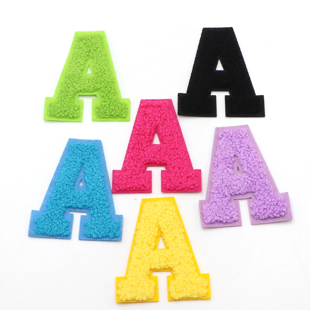 Chenille Patch Embroidery Letter Chenille Patches Custom Design Colorful Chenille Patches - Buy ...