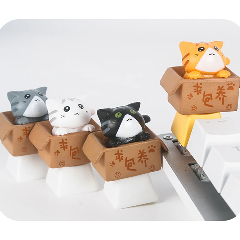 Artisan 3d Anime Figure Cat Keycaps Hand Made Keycap 1u R4 - Buy Style ...
