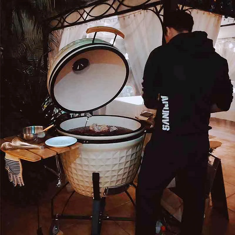 Smokeless Equipment Barbecue Hotpot Table Portable Barbecue Grill Customizable Size - Buy Smoker ...