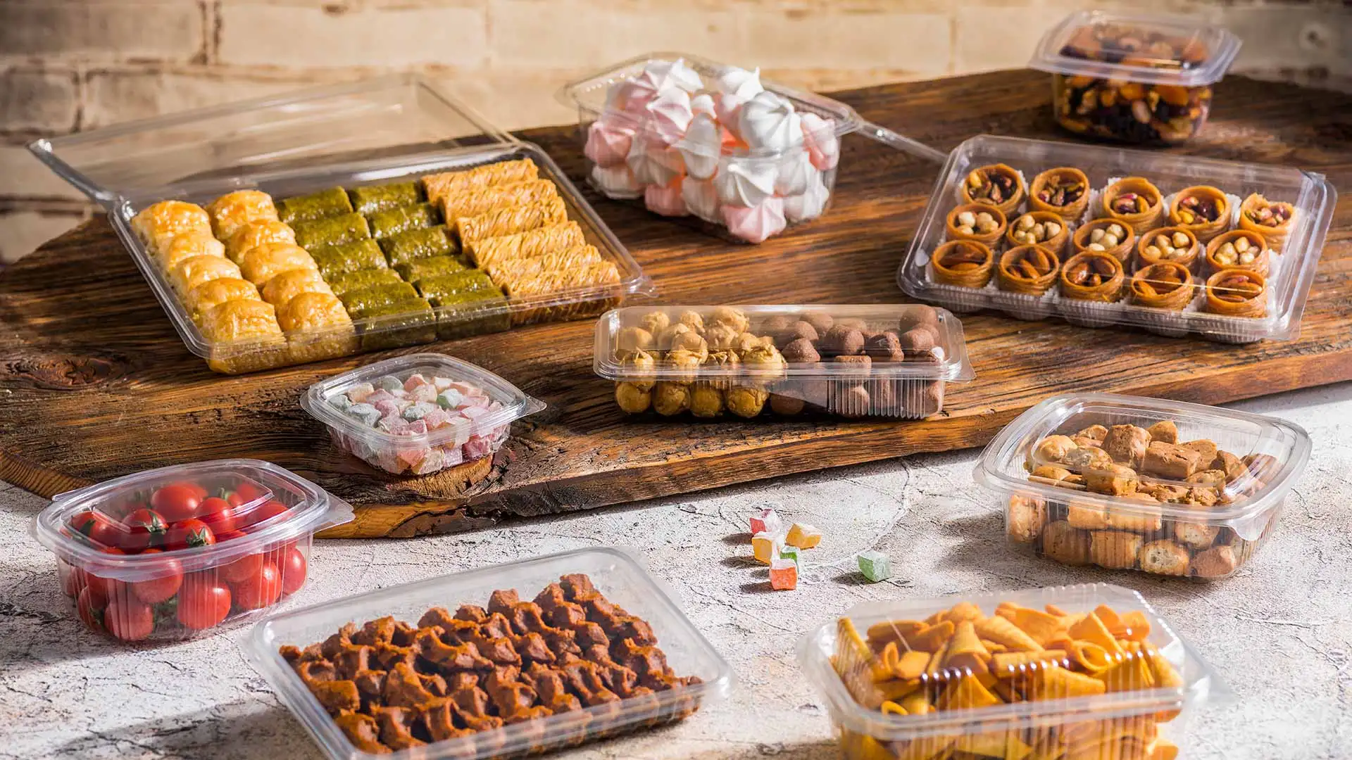 In Stock Ready To Ship 1750cc Plastic Leakproof Container With Camber ...